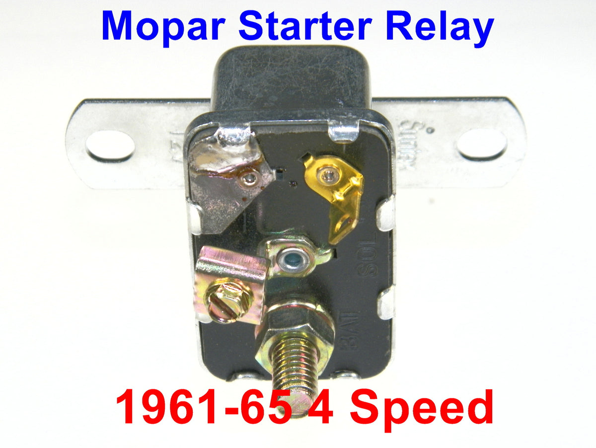 Starter Relay For 1961-65 Mopar With Manual Trans #100 – Retro-Motive