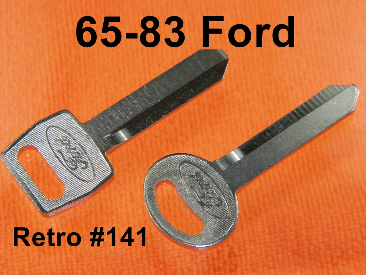 Ford Key Blanks IGNITION/DOOR GLOVE BOX/TRUNK 65-83 Mustang Fairlane ...