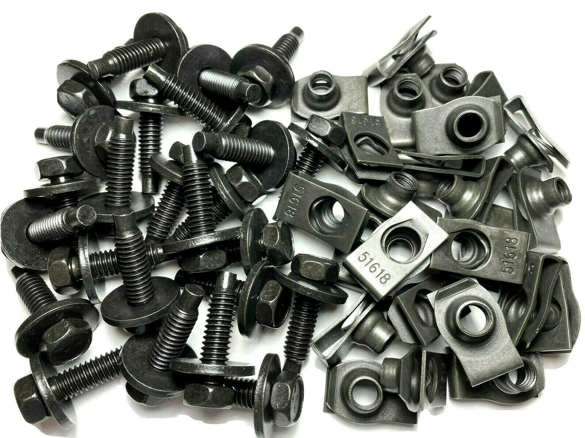 5/16 Body Bolts & Clips 5/16-18 x 1-3/16 (25 Each) #1590 (858/19 ...