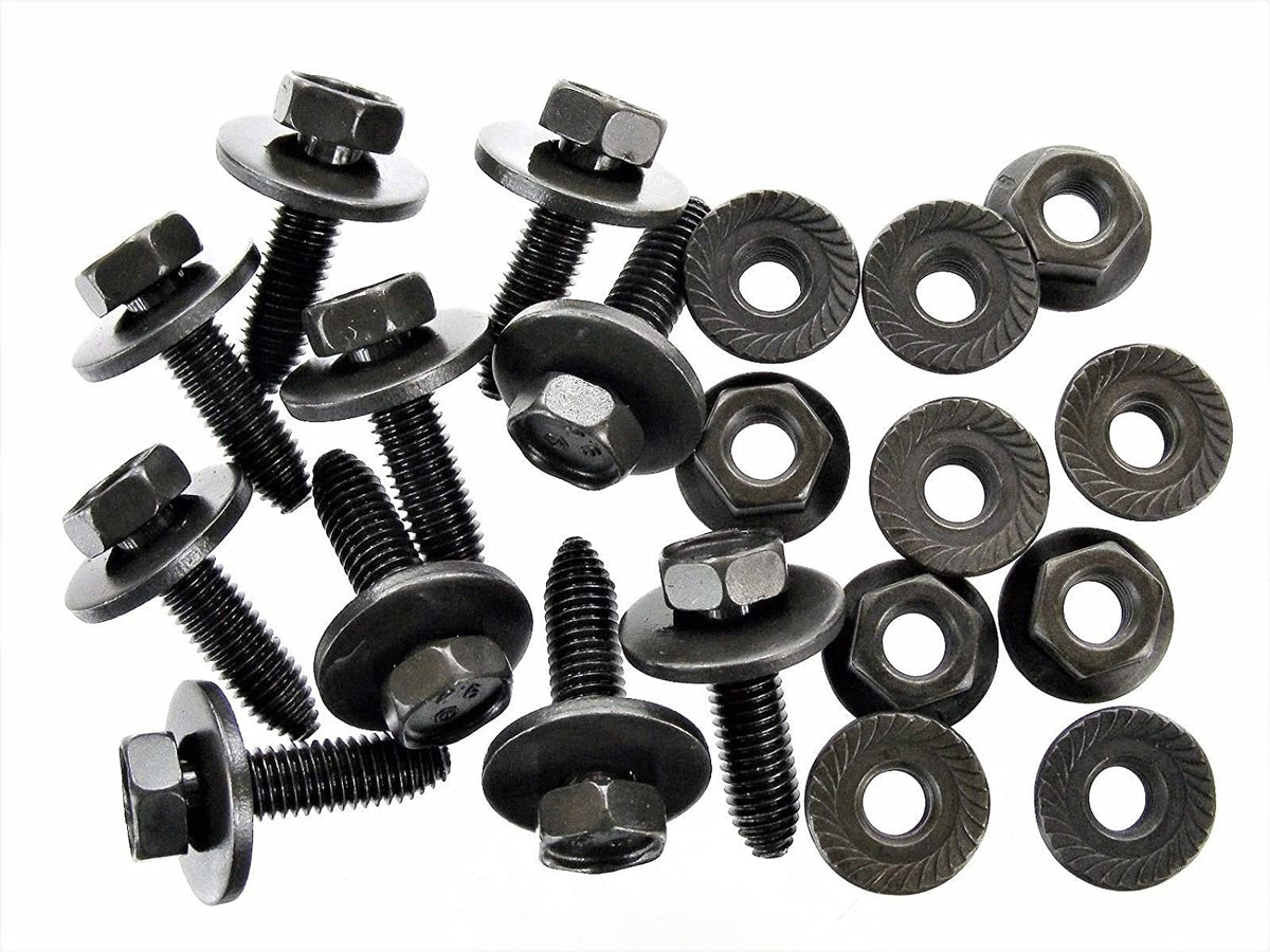 Body Bolts & Flange Nuts M8-1.25mm x 30mm- 13mm Hex (10 Ea) #1858 (189 ...