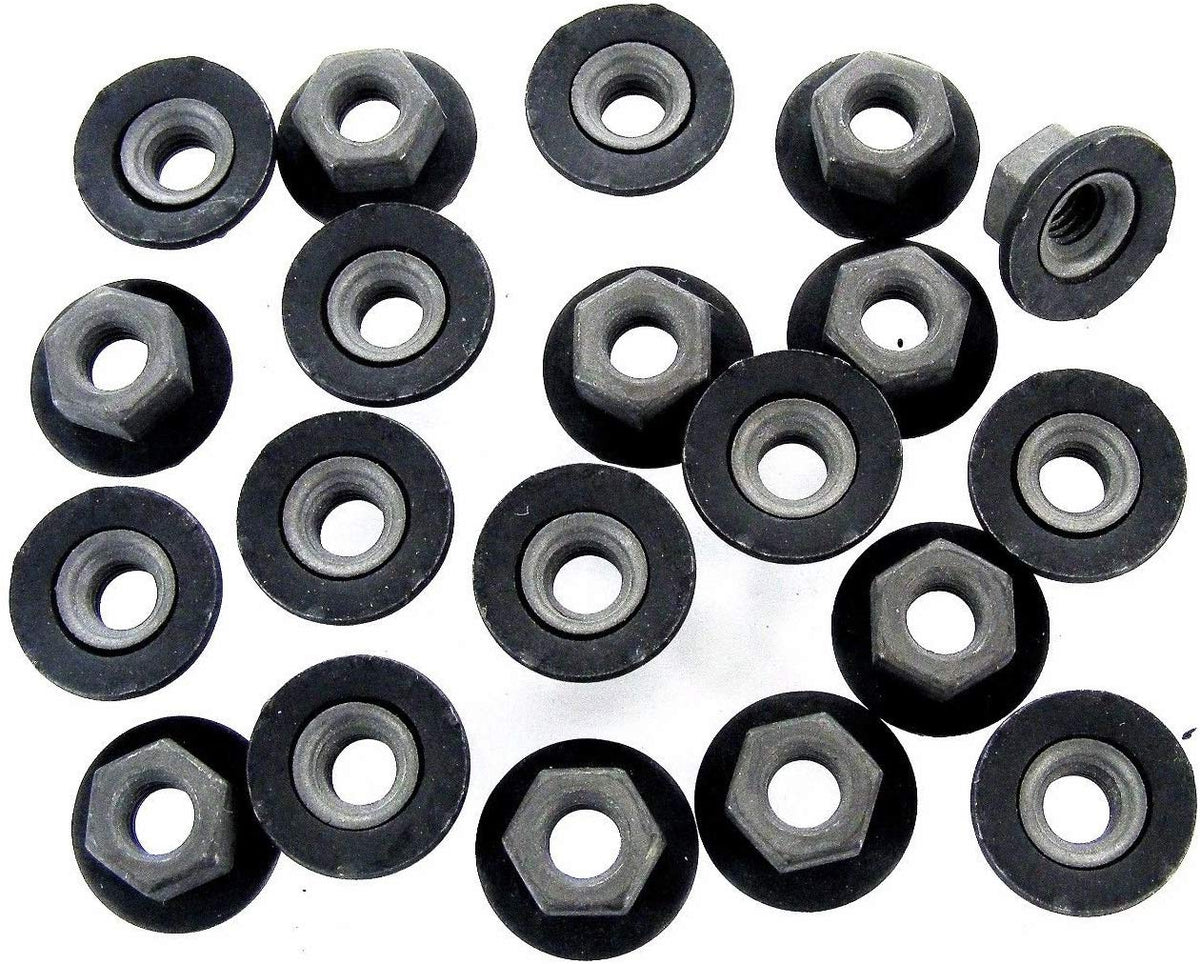 Metric Barbed Nuts M6-1.0 Thread 10mm Hex 16mm Washer (Qty-20) #1922-2 ...