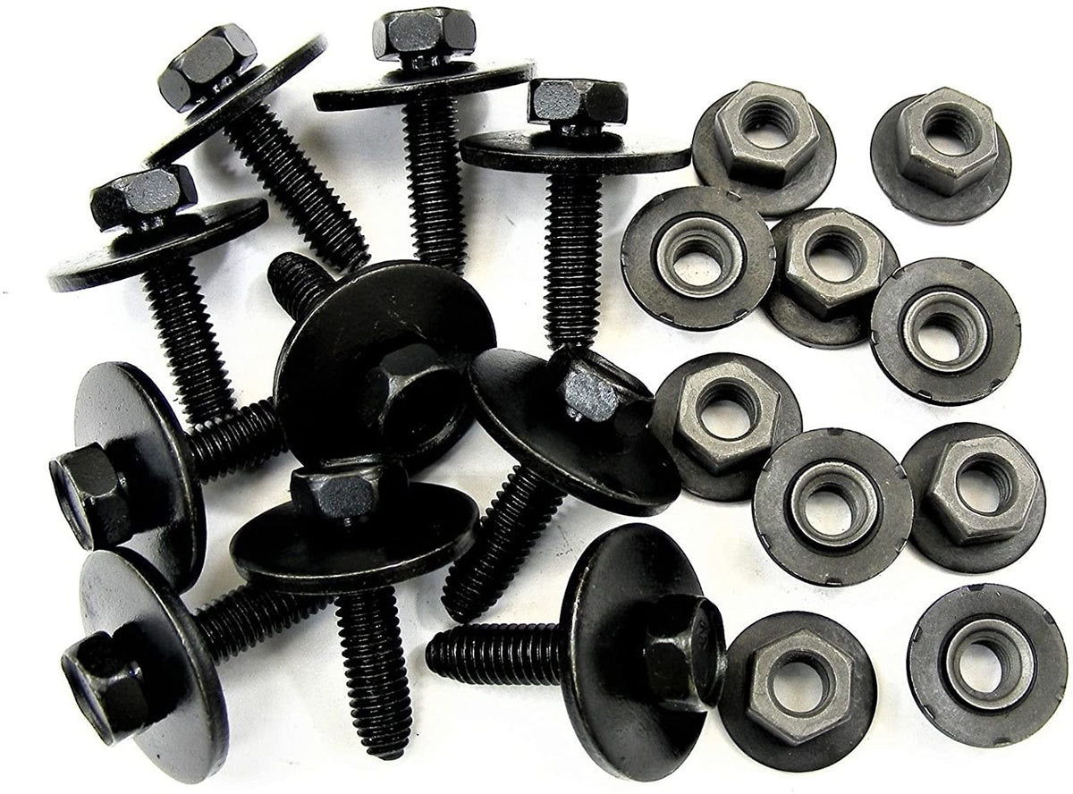 Metric Body Bolts & Barbed Nuts- M6-1.0 x 25mm 10mm Hex 10 Ea (1896/19 ...