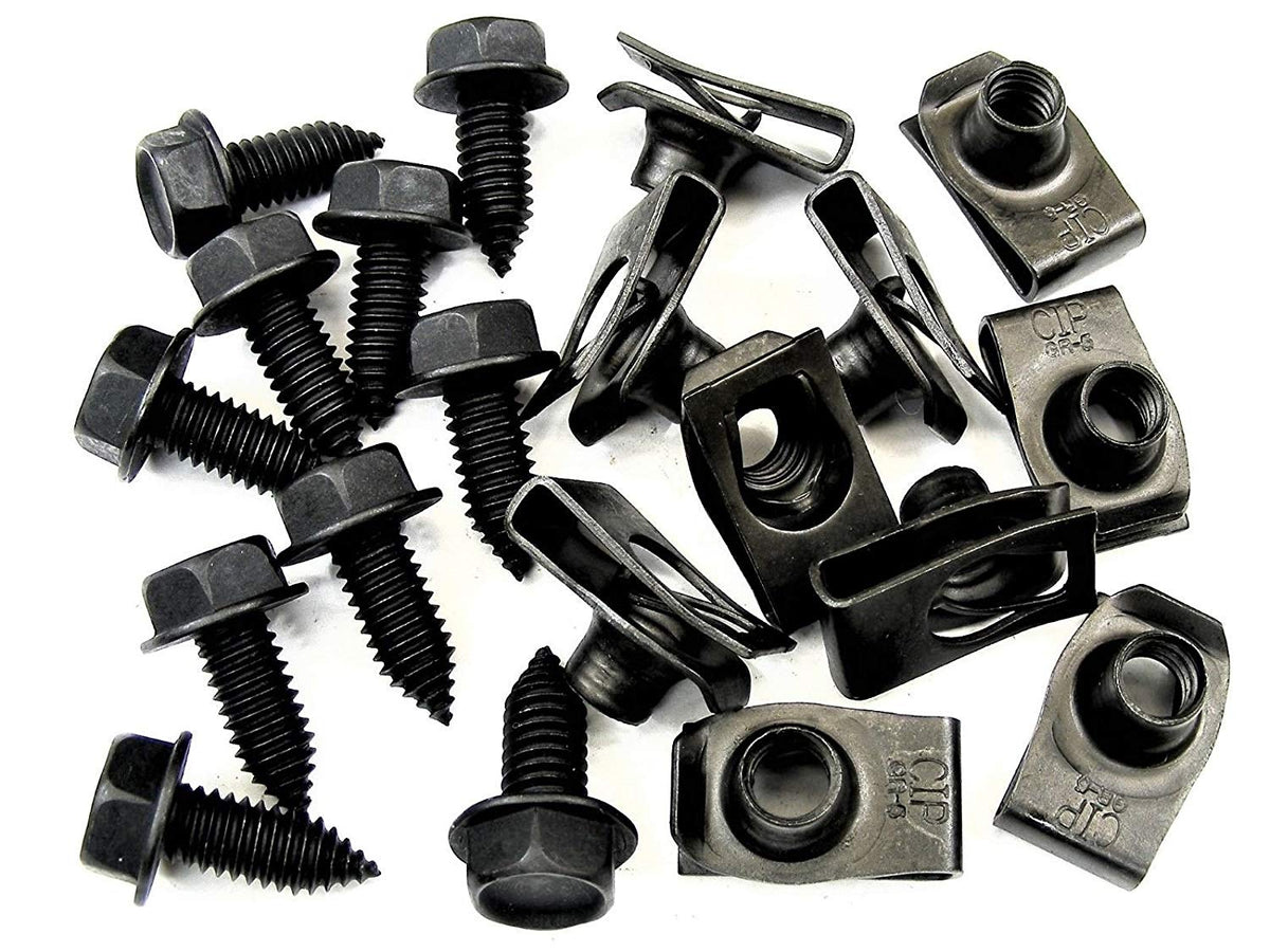 Body Bolts & U Nut Clips 5/16 x 1 3/16 Long 1/2 Hex (1891/1930) #2125 ...
