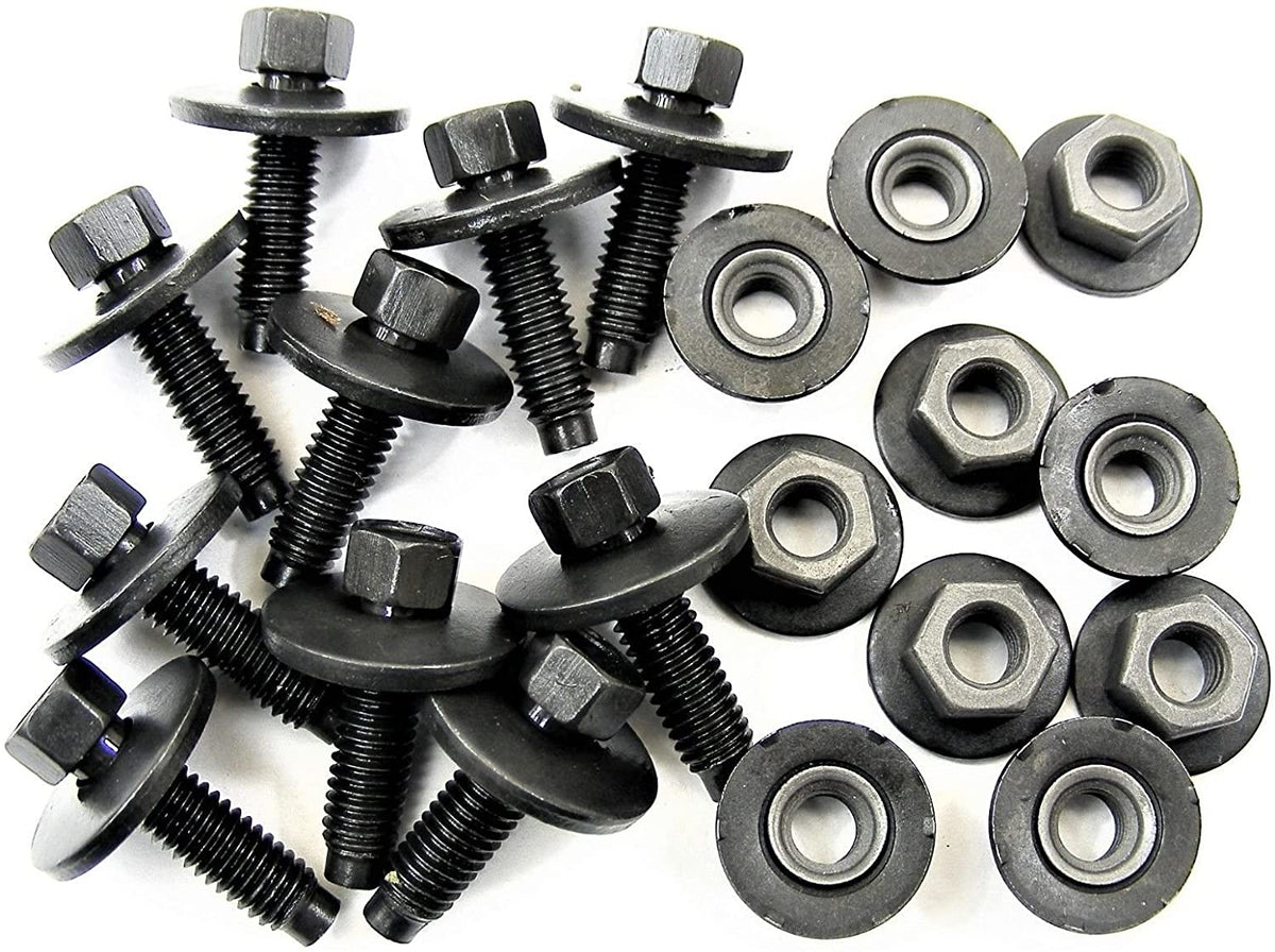 Body Bolts & Barbed Nuts- M6-1.0mm Thread- 22mm Long- 10 ea- #2129 (19 ...