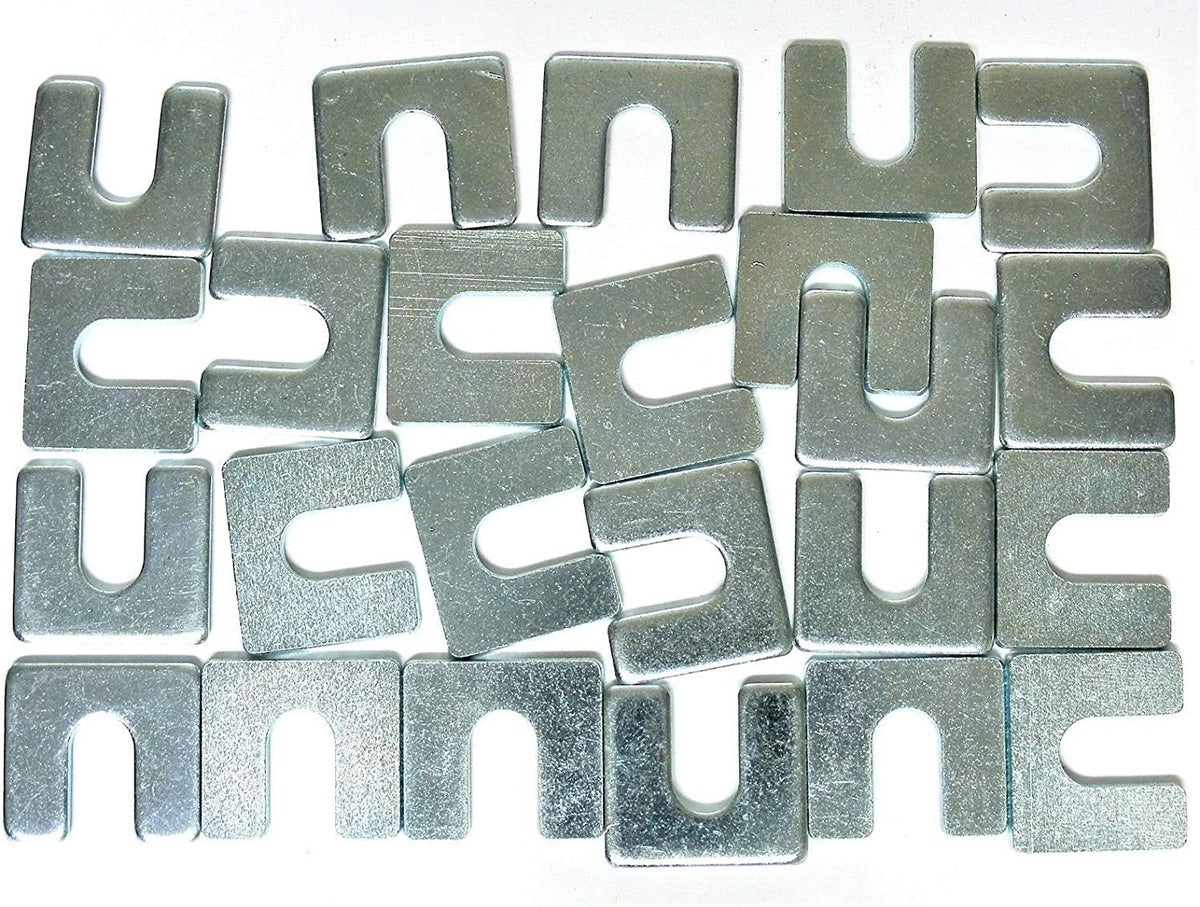 Body Alignment Shims 1/8" Thick 3/8" Slot Fit GM Ford Mopar (Qty-24 ...